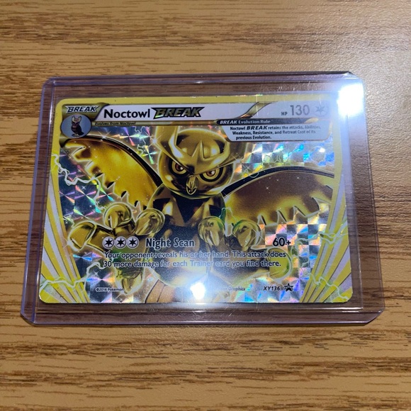 Pokemon | Accessories | Pokemon Noctowl Break Xy36 Card 216used | Poshmark